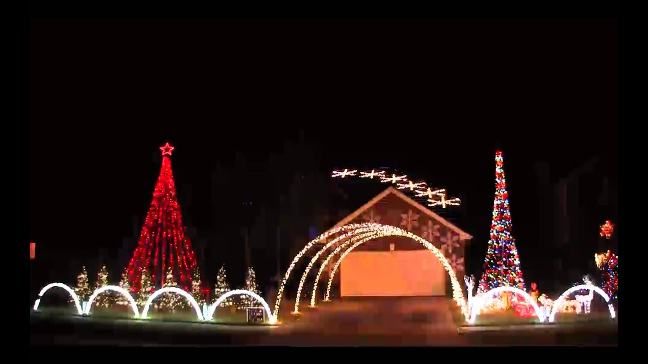 Christmas Light Show 2014 - Dreams Of Fireflies - YouTube