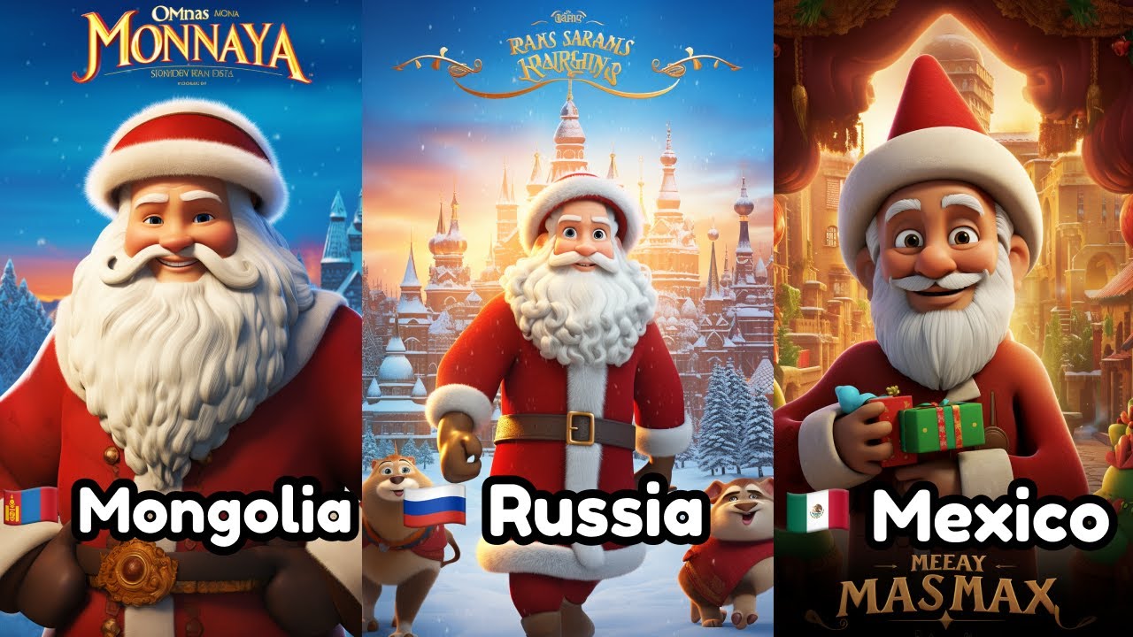 Asking AI To Create A Disney Santa Claus Movie Poster For Different ...