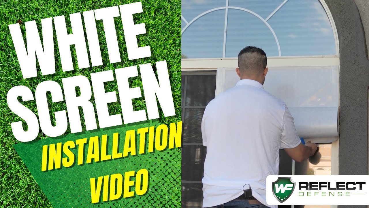 White Screen Anti Reflective Window Film Installation | Reflect Defense ...