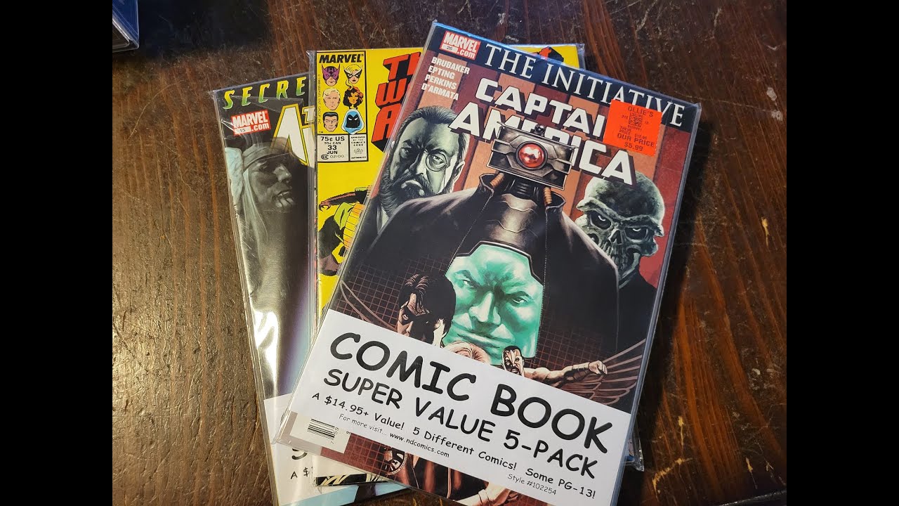 Opening some Ollie's comic packs. Get something weird. - YouTube