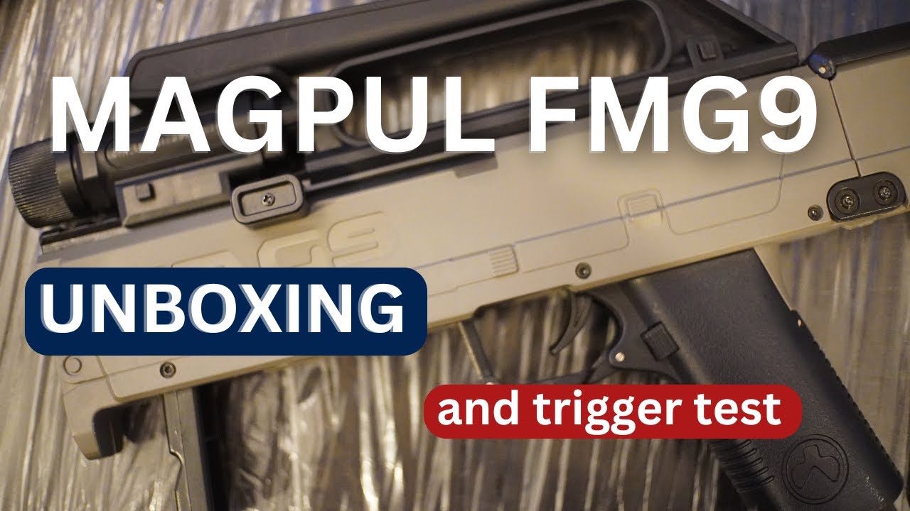 Magpul FMG9 folding submachine gun gel blaster Unboxing - YouTube