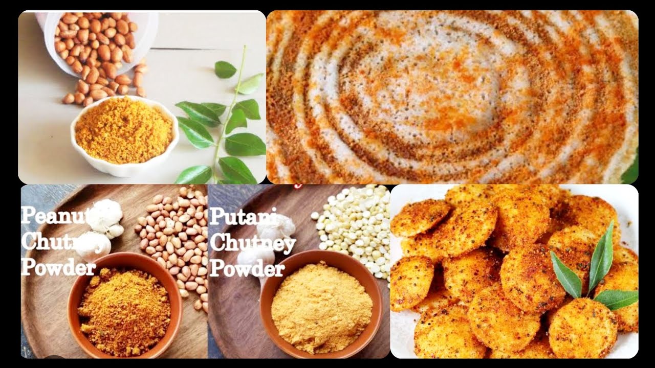 Peanut Groundnut chutney powder recipe | Podi masala dosa idli recipe ...