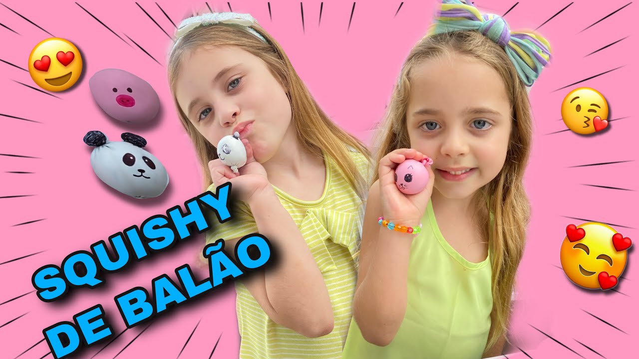 FAZENDO SQUISHY EM CASA COM BALÃO - YouTube