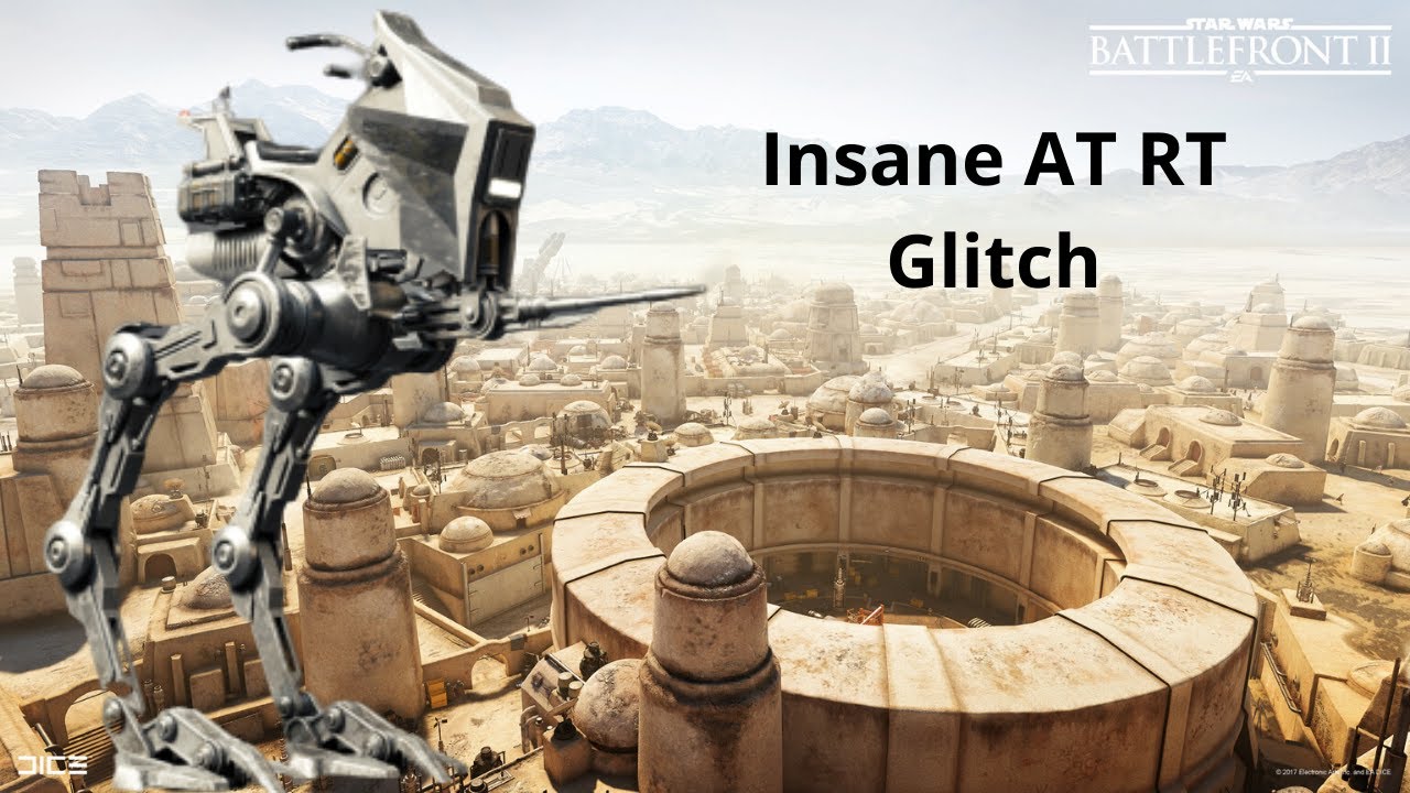 Star Wars Battlefront 2 AT RT glitch - YouTube