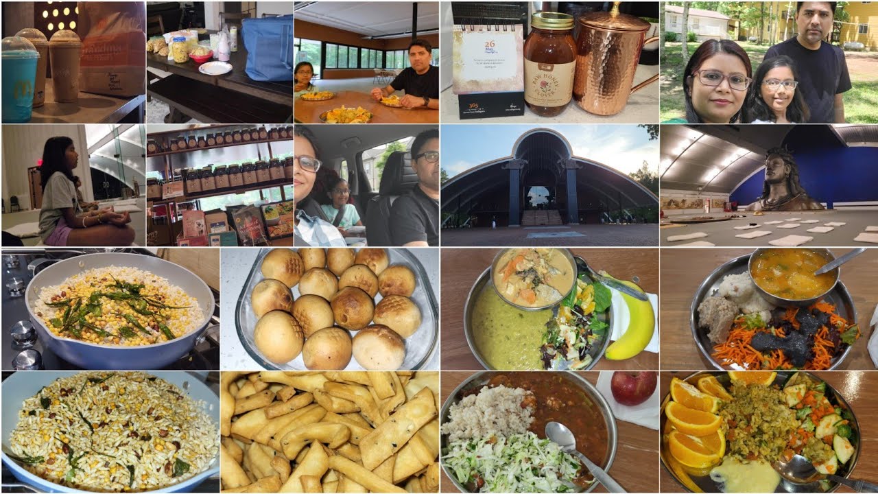 🕉️🪷Indian Evening Snacks | Isha Tennessee USA | Travel Vlog | A day in ...