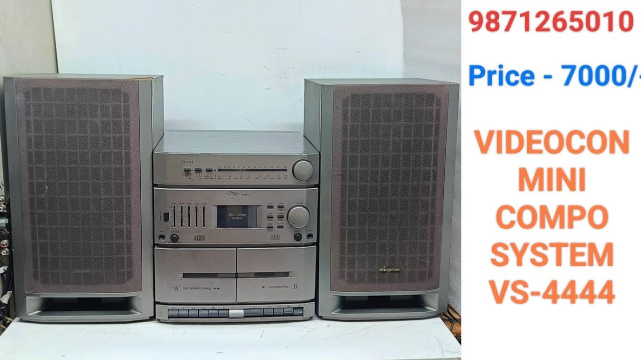 VIDEOCON MINI COMPO SYSTEM VS-4444 Price - 7000/- Only Contact No ...
