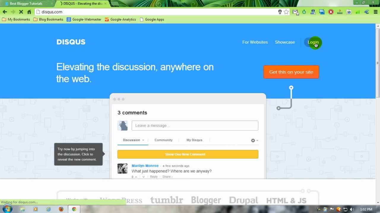 How to add Disqus comment to Blogger - YouTube