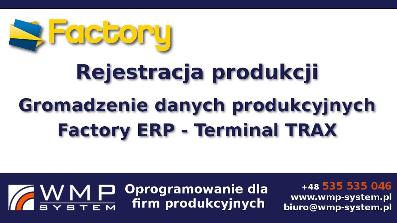 MES - Rejestracja produkcji - gromadzenie danych produkcyjnych ...