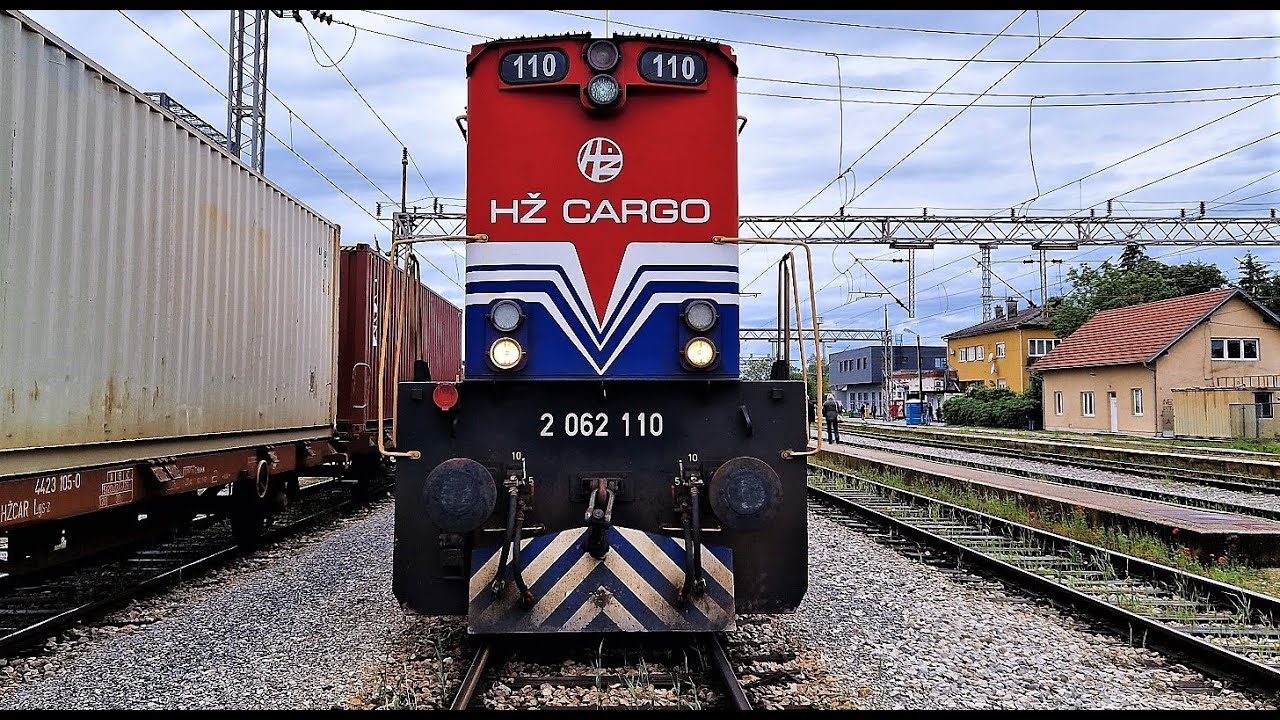 HŽ Cargo Turner 2062 110 u Dugom Selu. Croatian diesel locomotive (EMD ...