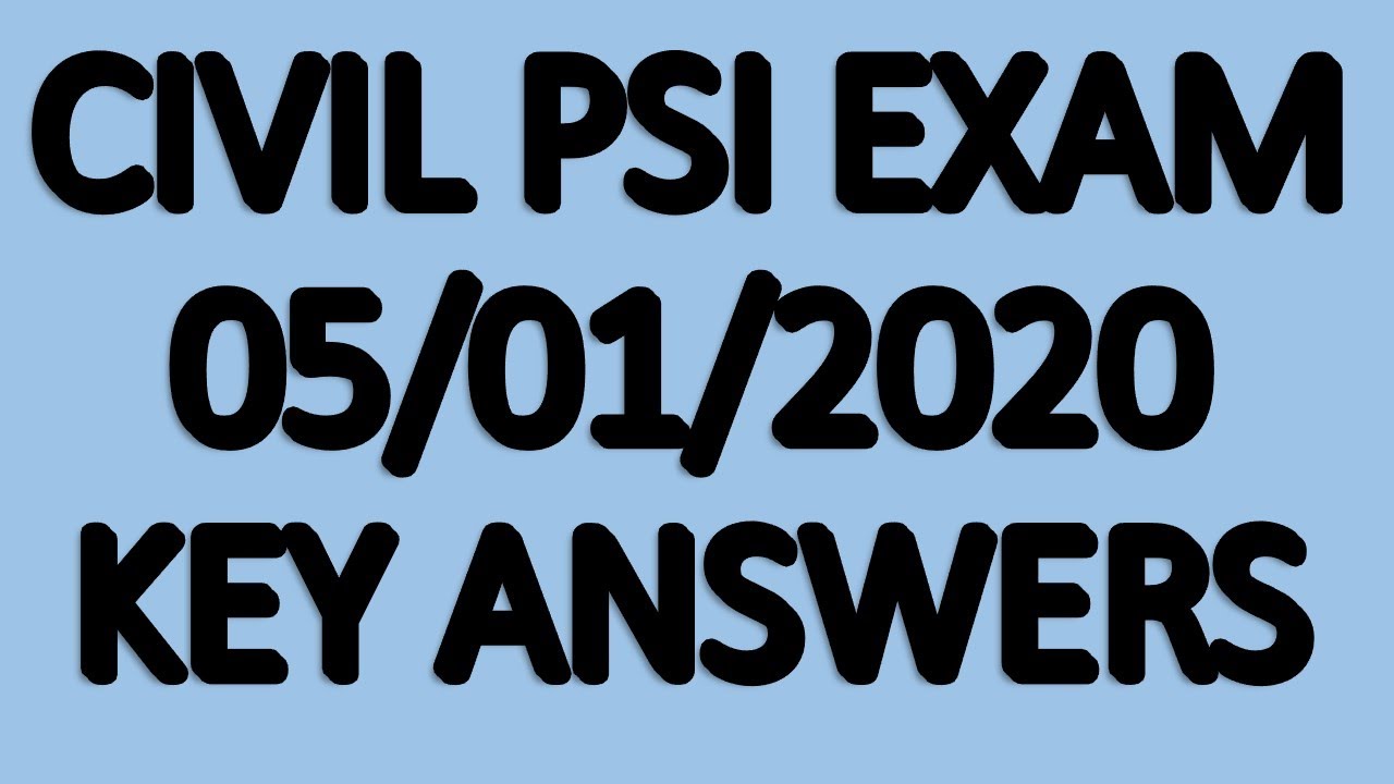Civil PSI Exam 05 01 2020 Question Paper With Key Answers ENGLISH civil-psi-exam-05-01-2020-question-paper-with-key-answers-english
