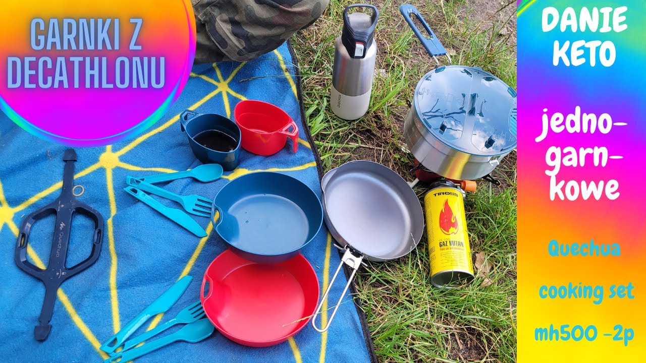 Quechua cooking set mh500 -2p. Garnki z Decathlonu- recenzja + keto ...
