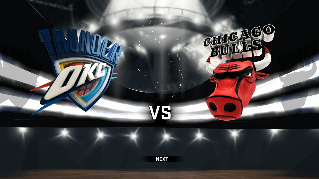 NBA 2K17 Gameplay - Oklahoma City Thunder vs Chicago Bulls Full Game ...