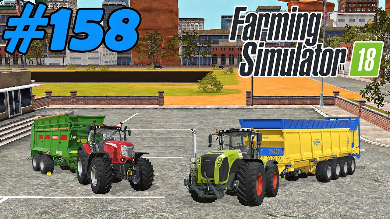 FS 18. Timelapse # 158. Spreading manure on all fields. Selling milk ...