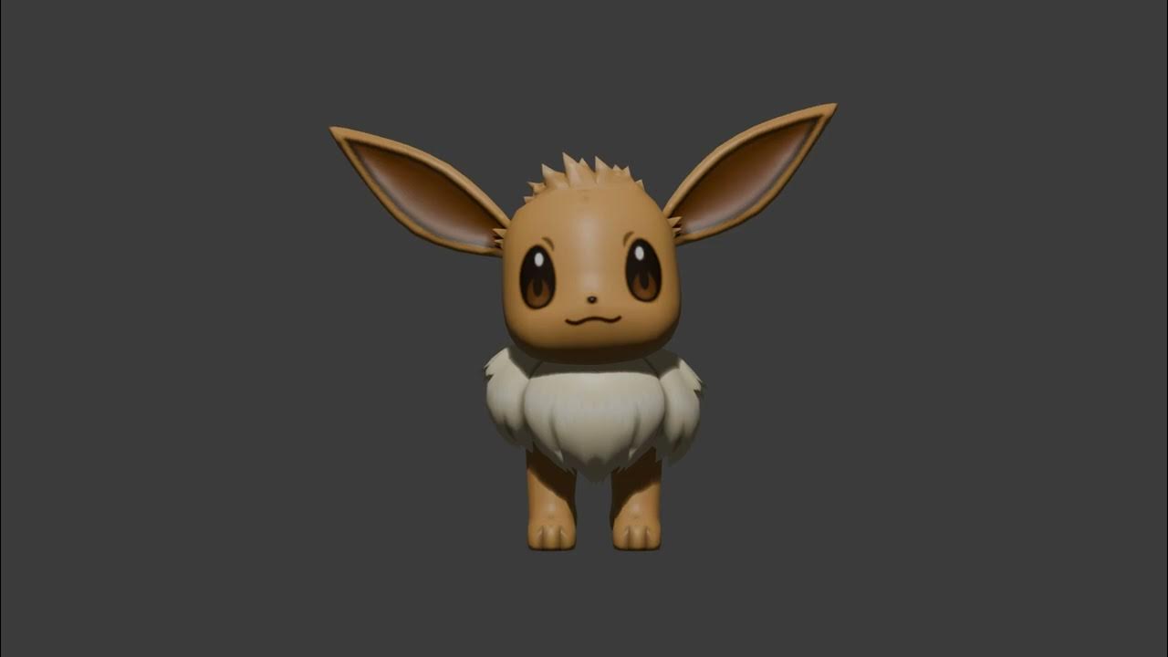 Eevee Idle Animation Test! (Day one of learning 3d animation in blender ...
