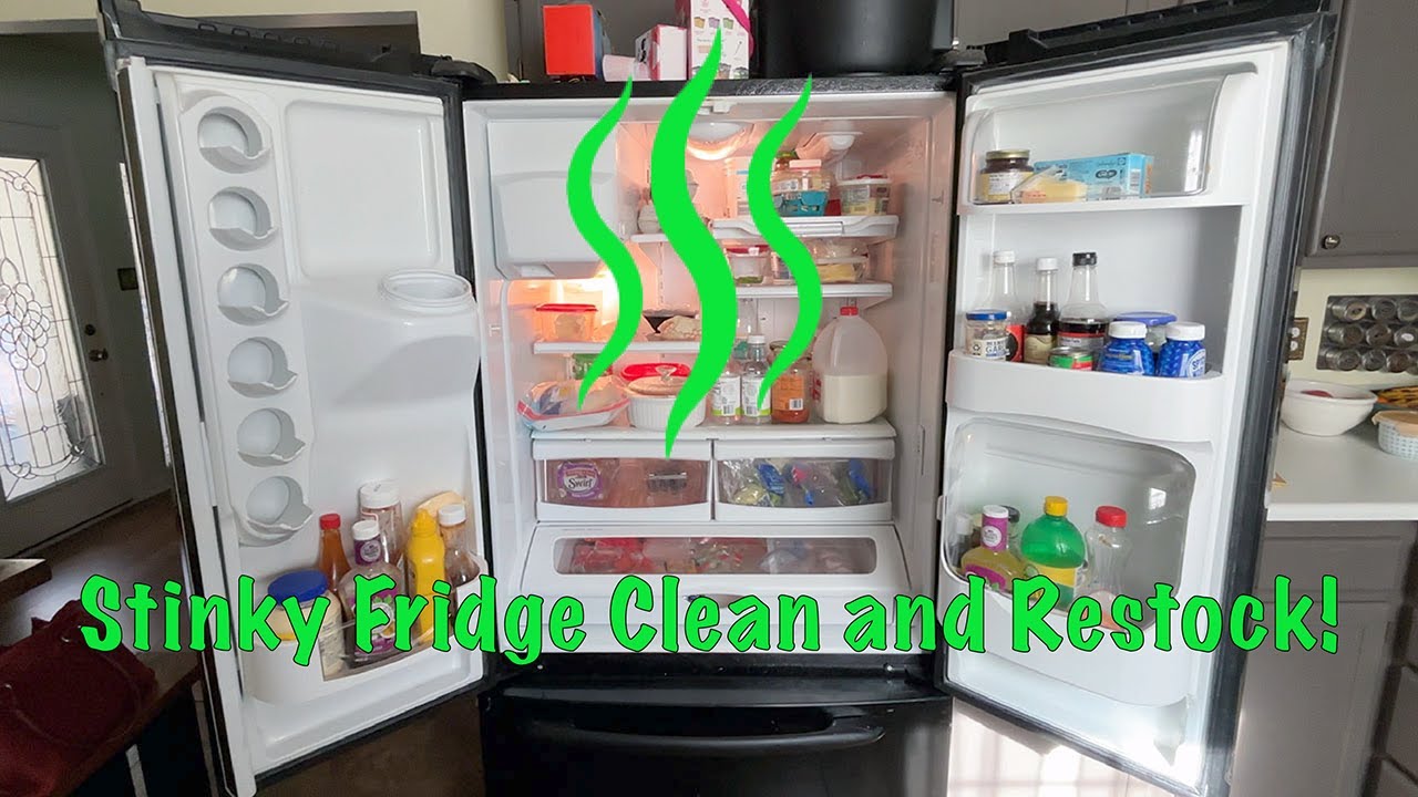 Stinky Fridge Clean and Restock! - YouTube