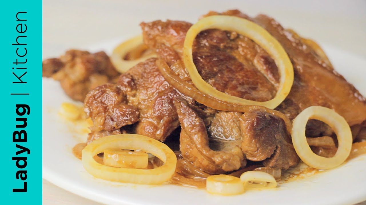 PORK BISTEK - Filipino Style PORK STEAK - YouTube