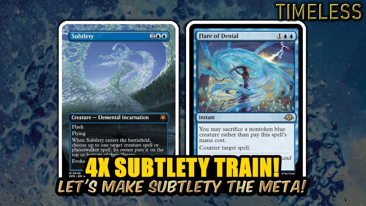 Subtlety is FINALLY GOOD in Timeless?! Esper Frog Control | MTG Arena BO3 Ranked - YouTube