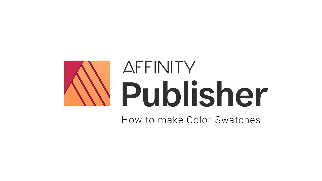 AFFINITY PUBLISHER Color Swatches - YouTube