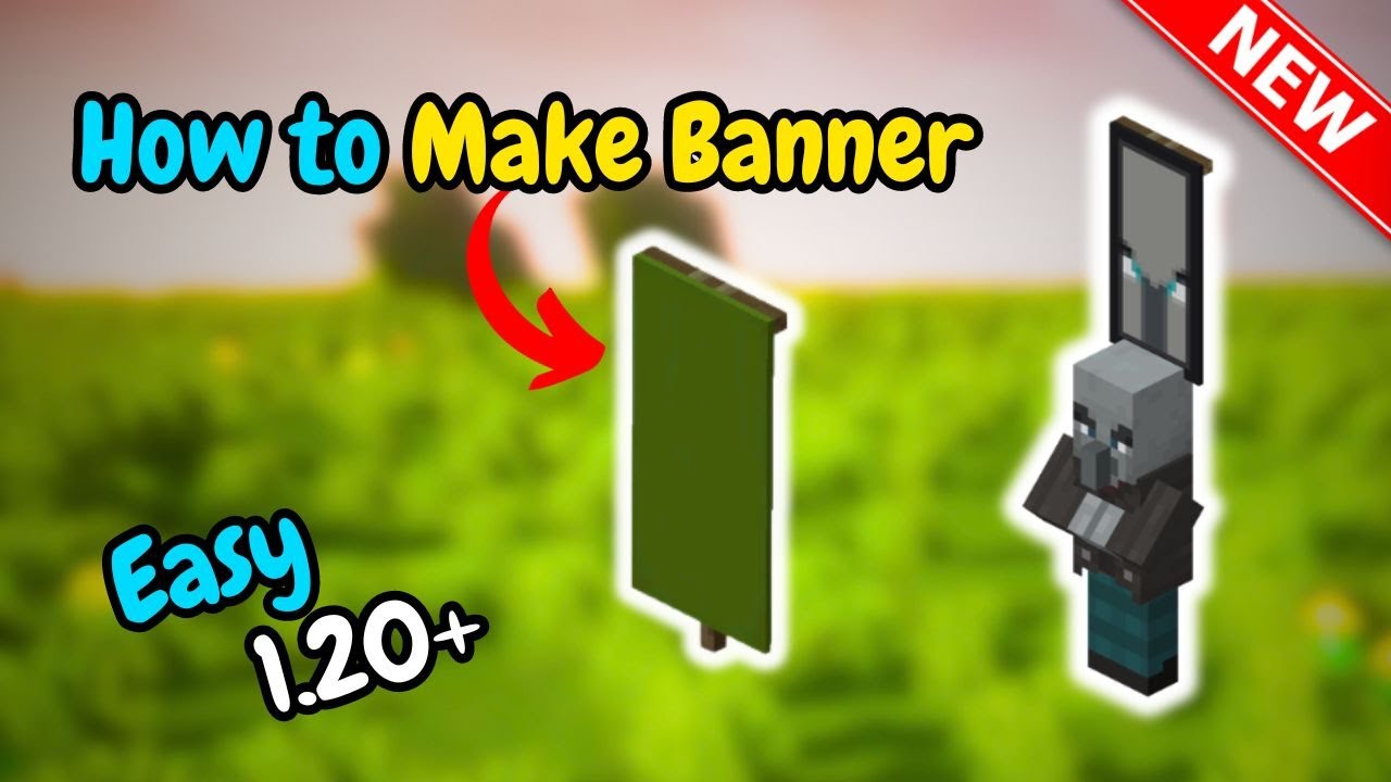 How to make a banner in minecraft (Quick & Easy) - YouTube