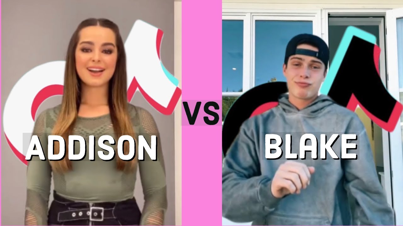 Addison Rae Vs Blake Gray TikTok Dance Battle (2021) - YouTube