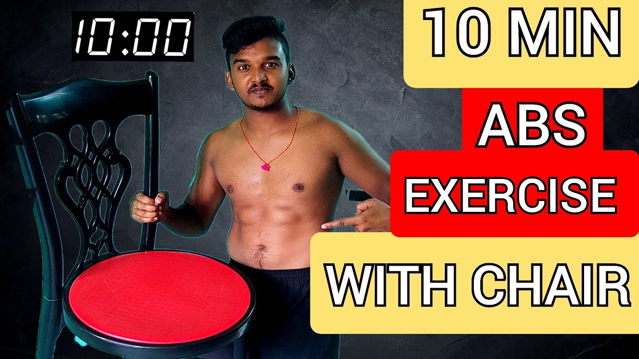 10 MIN ABS WORKOUT [WITH CHAIR] || [10 MIN ME ABS BANAYE CHAIR K JARIA ...