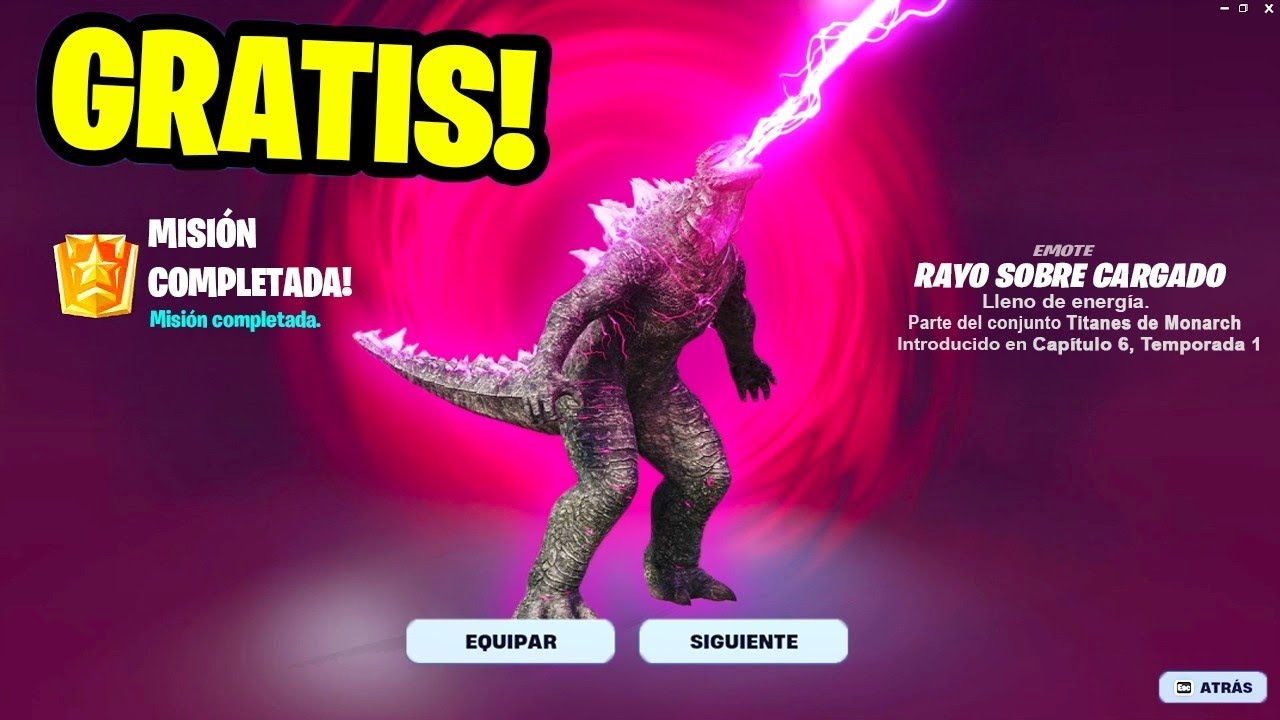 EMOTE de GODZILLA GRATIS para TODOS! 🎁 - YouTube