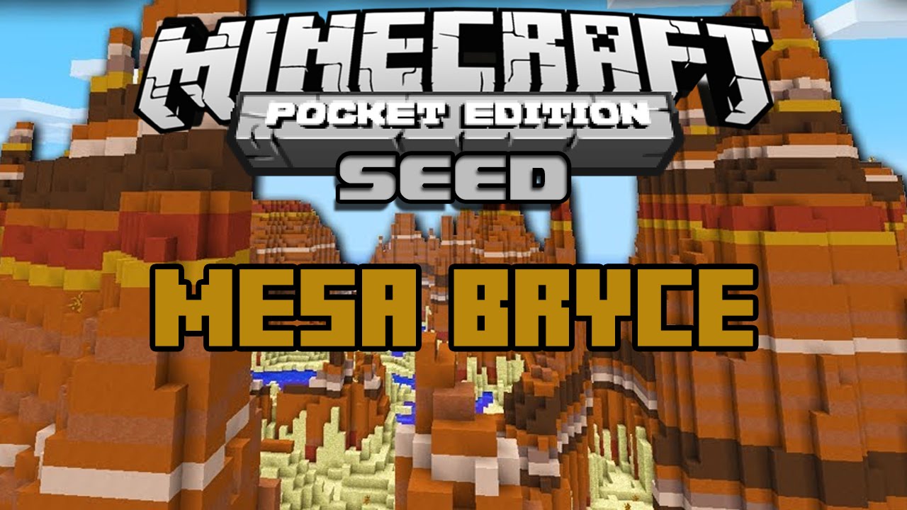 Minecraft PE 0.9 Seeds | Mesa Bryce Biome (Español) | 0.9.5 - YouTube