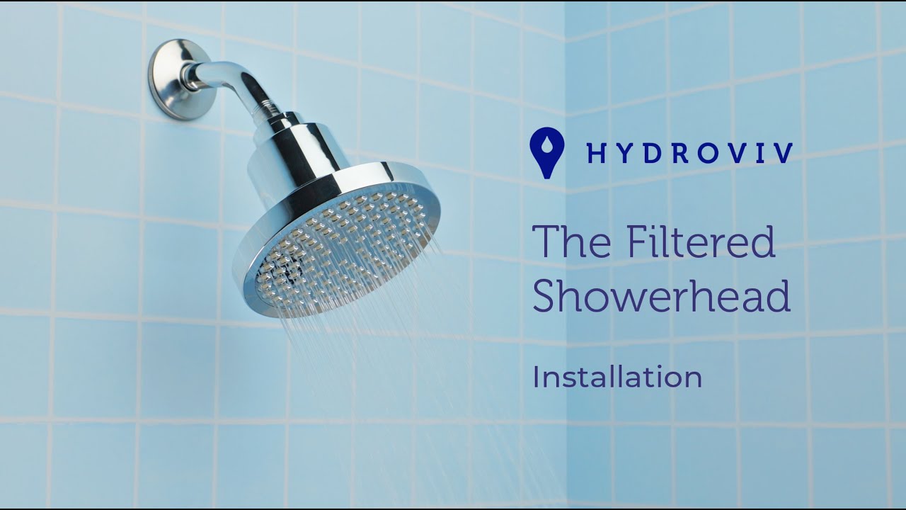 Hydroviv Filtered Showerhead Installation - YouTube