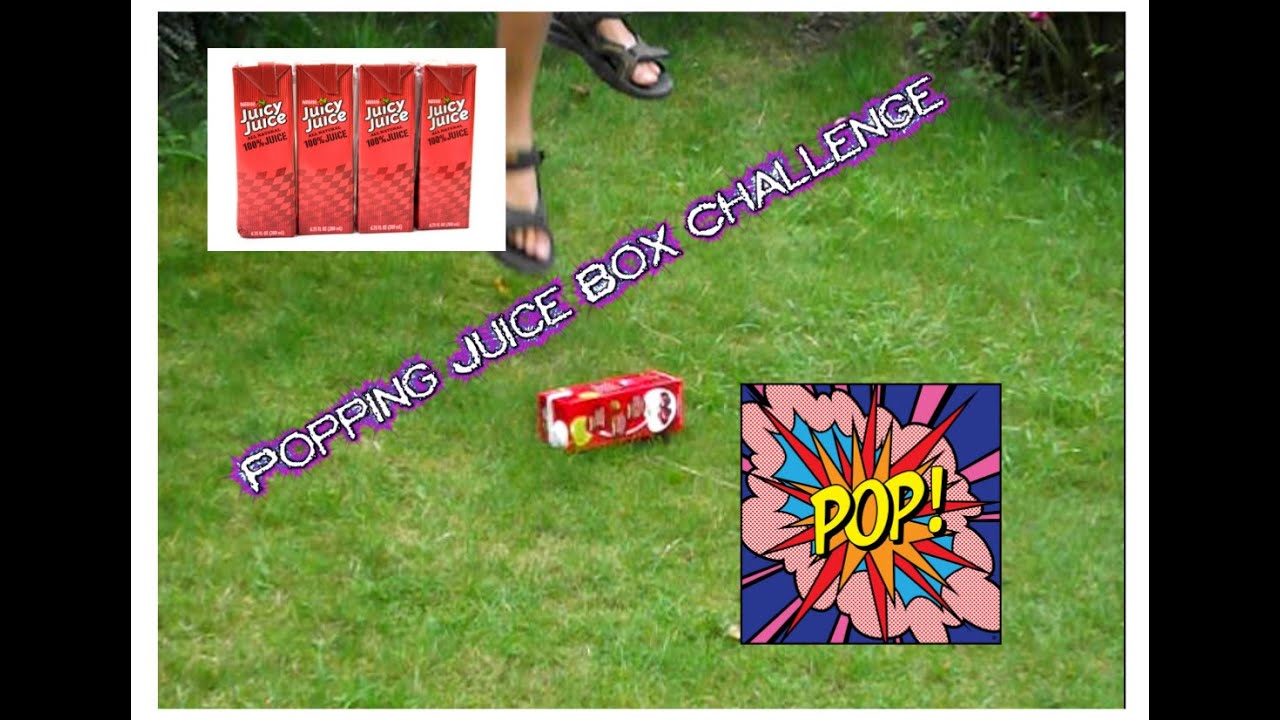 Challenge - Popping Juice Box Challenge (18) - YouTube