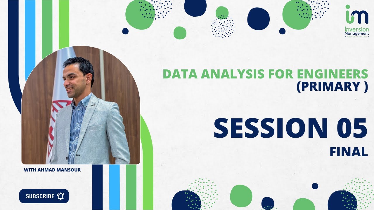 Session 05 Data analysis For Engineers ( Primary ) by Excel only - YouTube