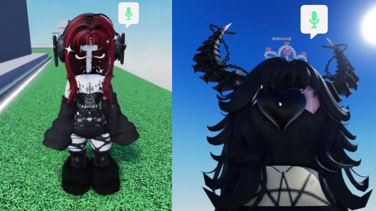 Rizzing up Roblox EMO/GOTH girls On Mic up… - YouTube