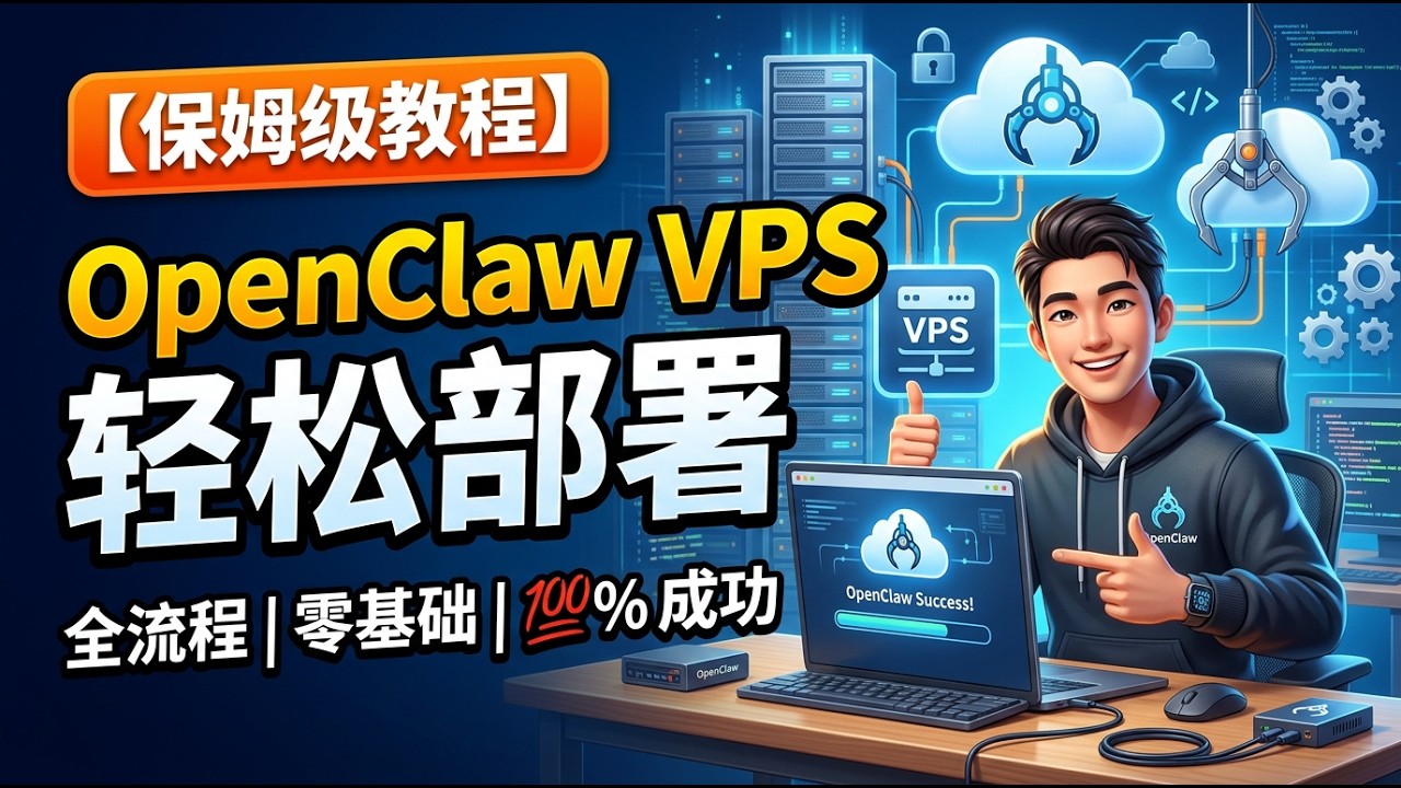 【保姆级教程】OpenClaw云端部署全流程 | 轻松在VPS上完成OpenClaw部署 - YouTube