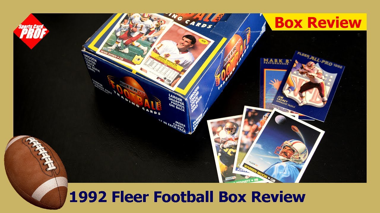 1992 Fleer Football Box Review - YouTube