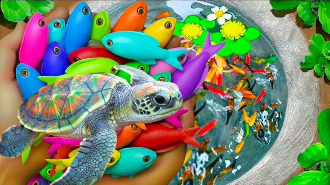 Catch Amazing Colorful Aquarium Fish In Colorful Surprise Giant Eggs ...