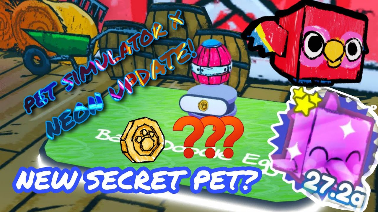 NUEVA SECRET PET en PET SIMULATOR X - NEON UPDATE! - YouTube