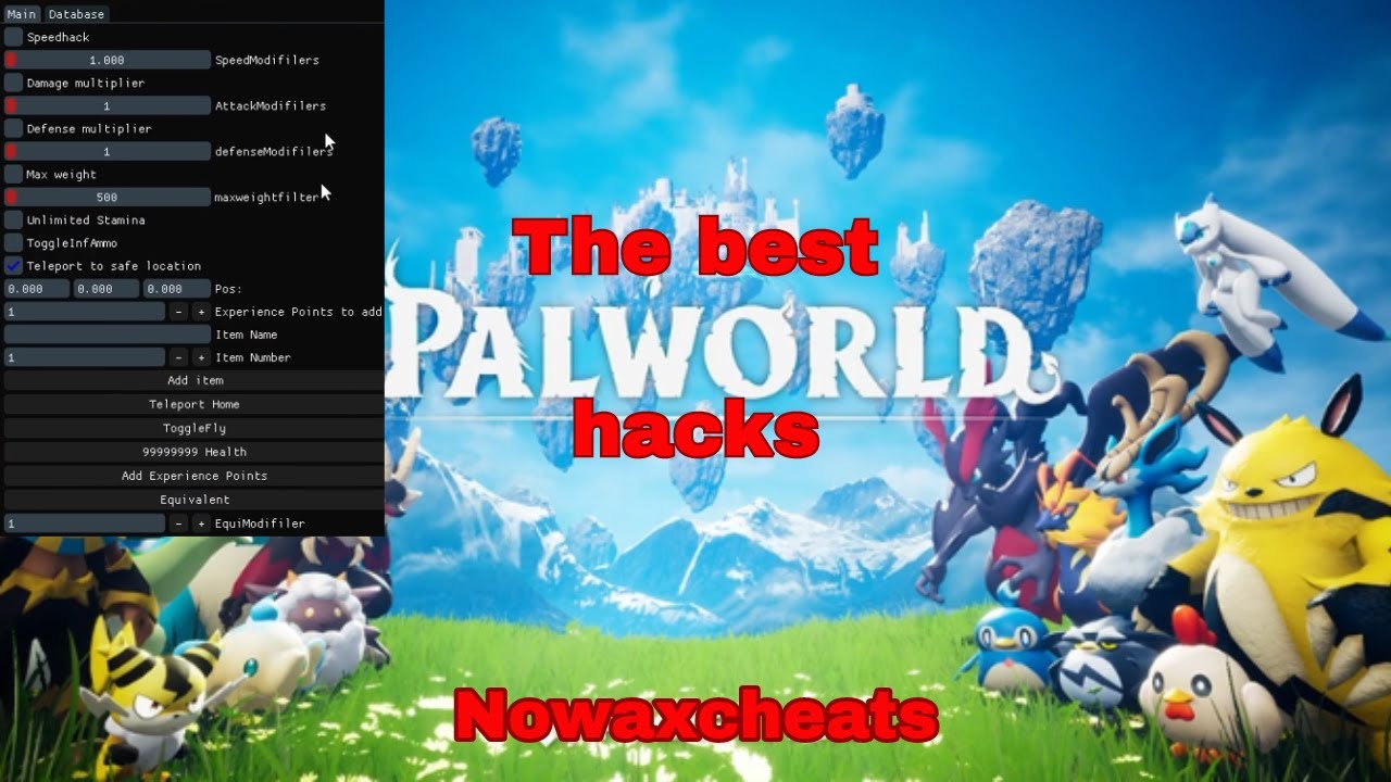 The best palworld hacks Instant Item Infinite HP 1Shot everything Speedhack and more ft ...