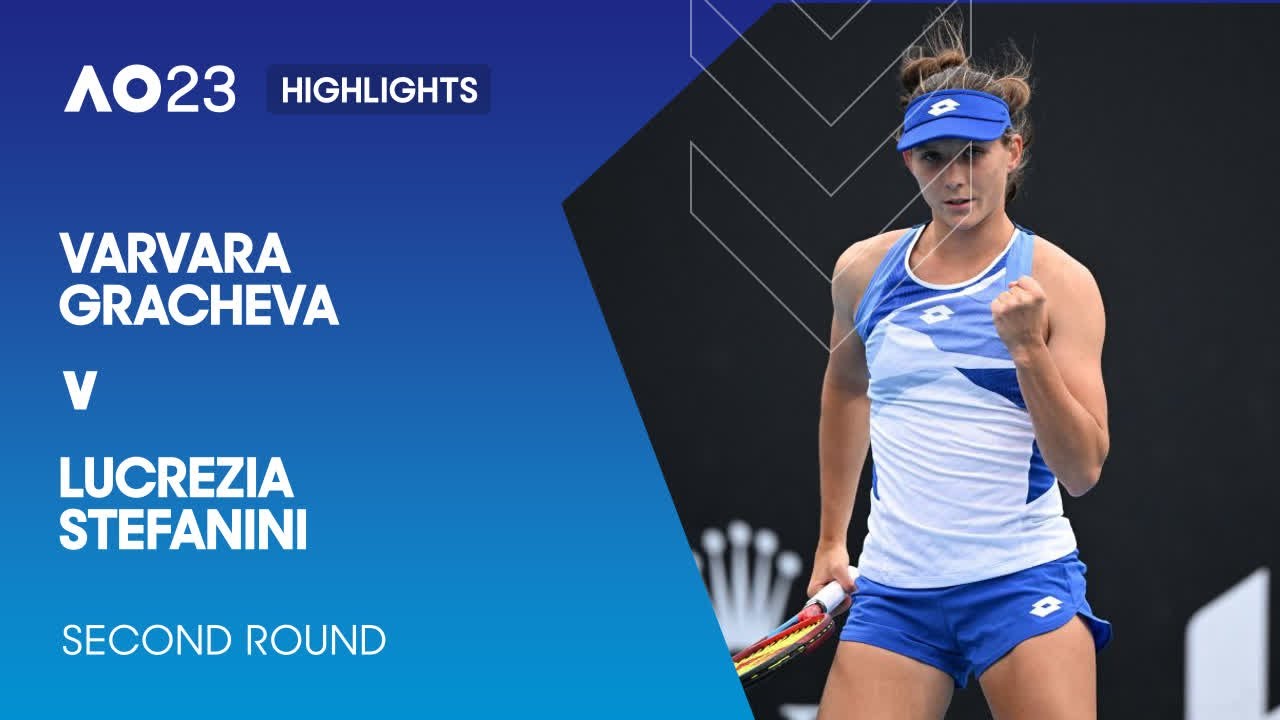 Varvara Gracheva v Lucrezia Stefanini Highlights | Australian Open 2023 ...