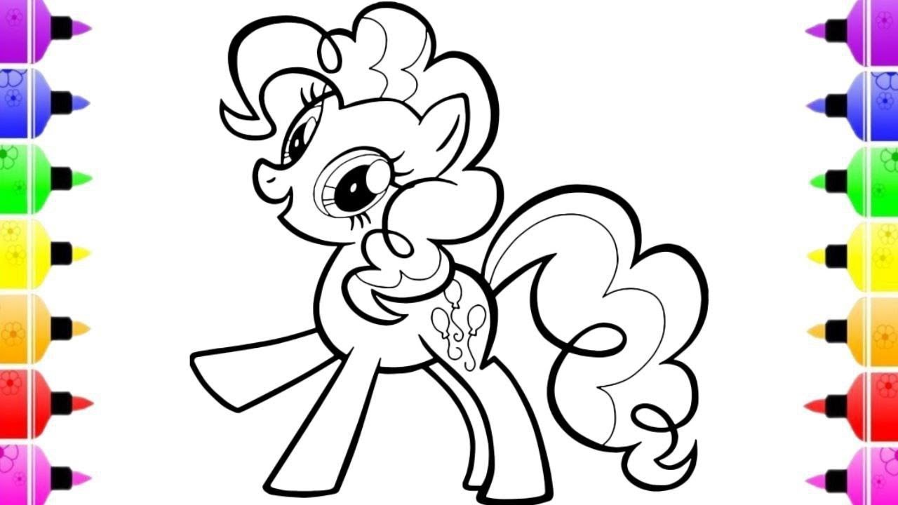 Coloring a pony My Little Pony | how to draw a pony | learning to draw ...