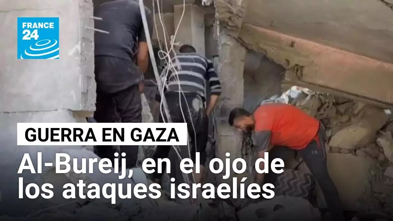 Campamento de Al-Bureij, en el centro de Gaza, es blanco de bombardeos ...