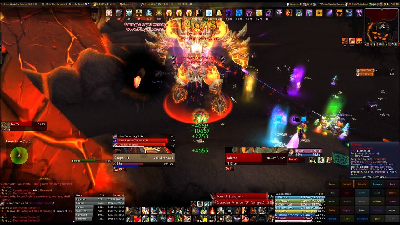 I am the Tuskarr vs. Heroic Baleroc 25m (Tank PoV) - YouTube