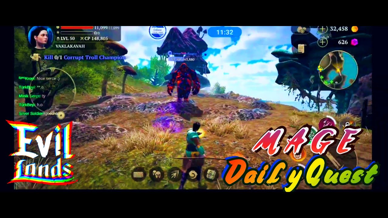 MAGE(11,099HP) Vs. CORRUPT TROLL CHAMPION(163,880HP)*ALMOST SOLO ...