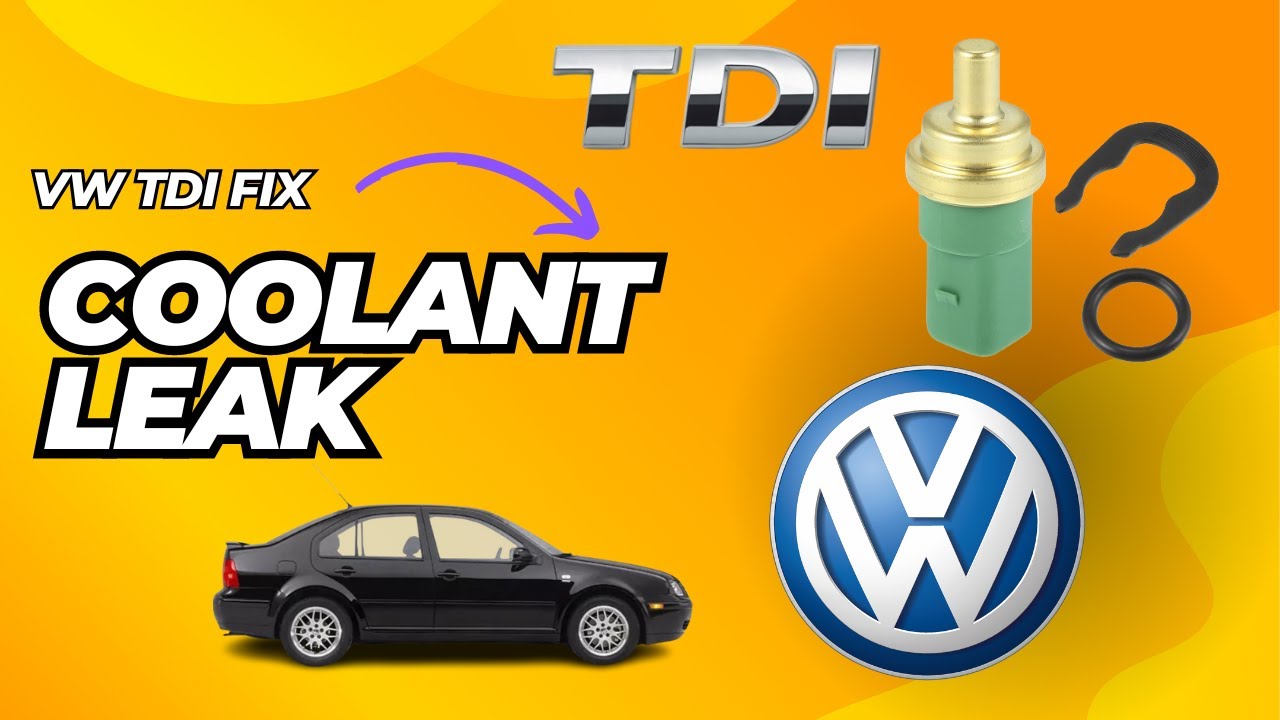 VW TDI Coolant Sensor Leak Repair - YouTube