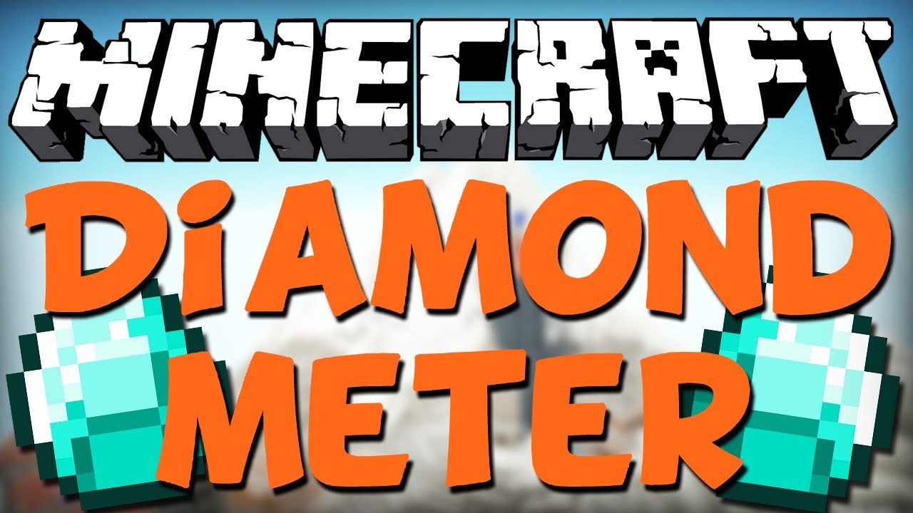 Minecraft DIAMOND METER Mod! - YouTube