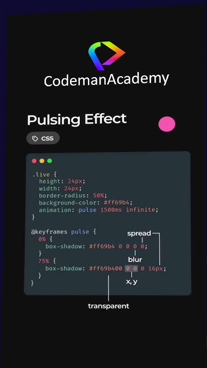 🚀 How to create a Pulsing effect in CSS | html css tutorial - YouTube