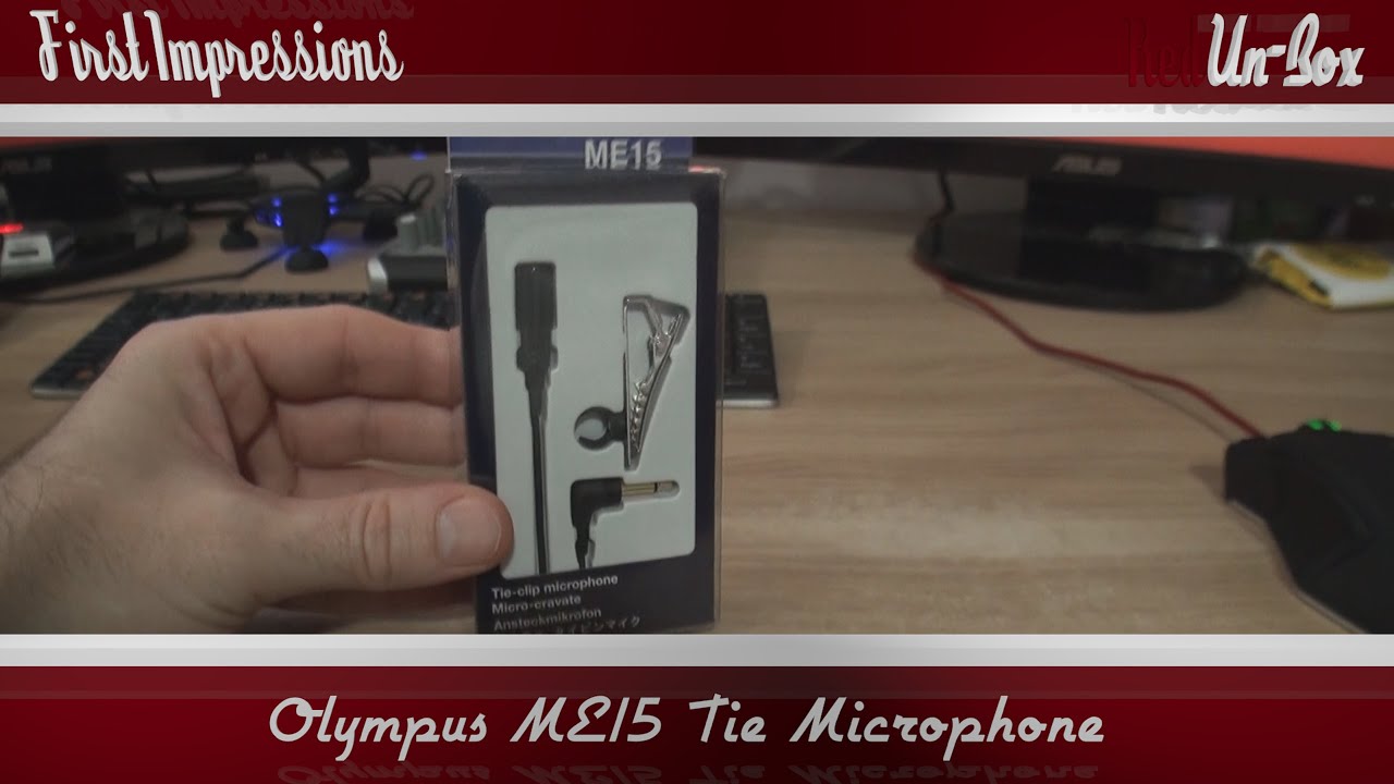 Olympus ME15 Tie Pin Microphone - YouTube