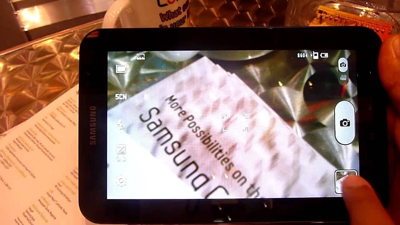 Close Look: Samsung Galaxy Tab Camera - YouTube