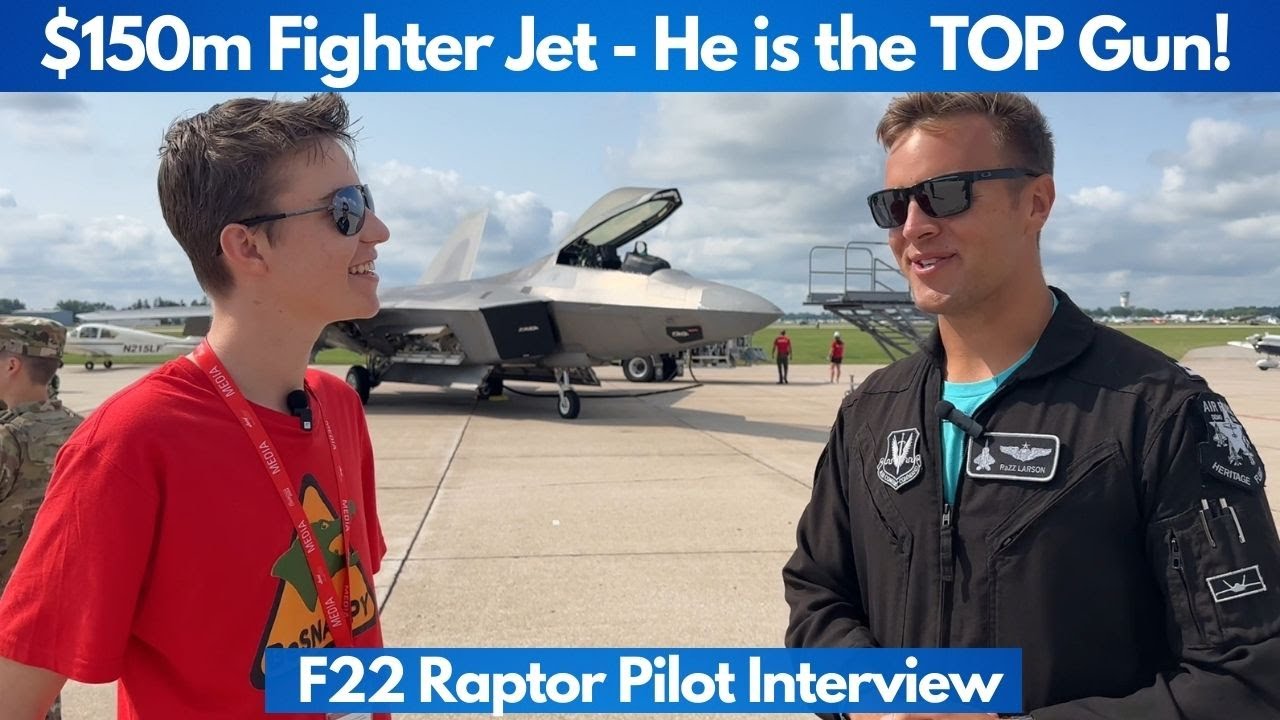Meet the Most FEARED F22 Raptor Fighter Jet Pilot. Razz Larsen - YouTube