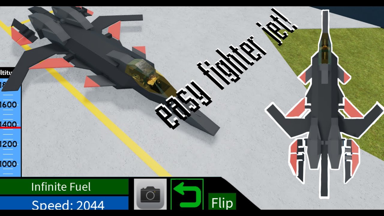 Ace combat style easy fighter jet (tutorial) - YouTube
