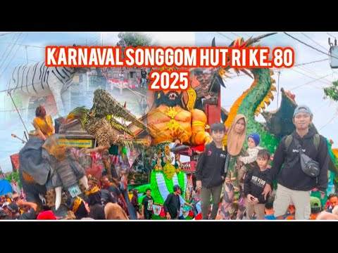 Karnaval Songgom Brebes 2025 HUT Ri Ke.80 - YouTube