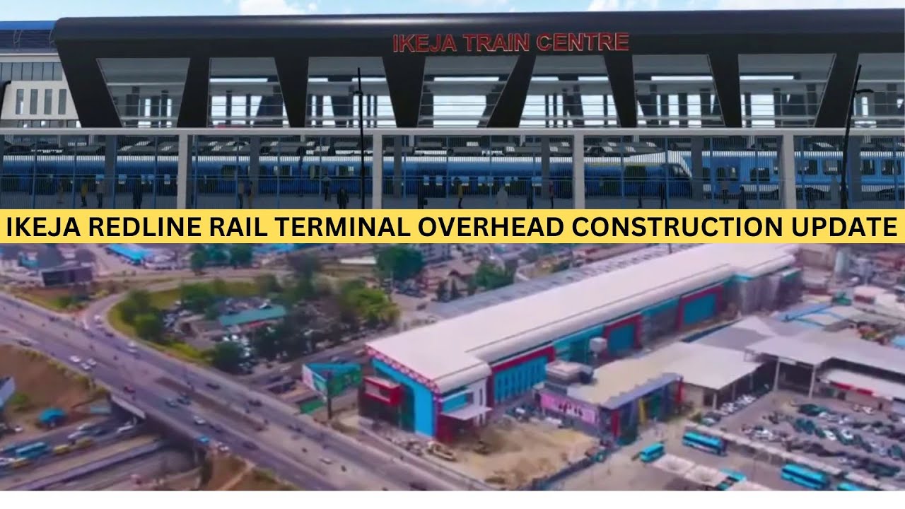 Ikeja Redline Rail Terminal Flyover Construction Progress. - YouTube